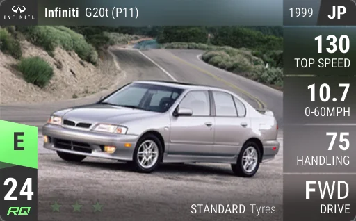 [e24] INFINITI G20t (P11) 1999 | Top Drives Club